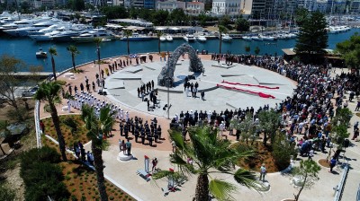 Monument to the Genocide of the Greeks of Pontus Unveiled in Piraeus by ...