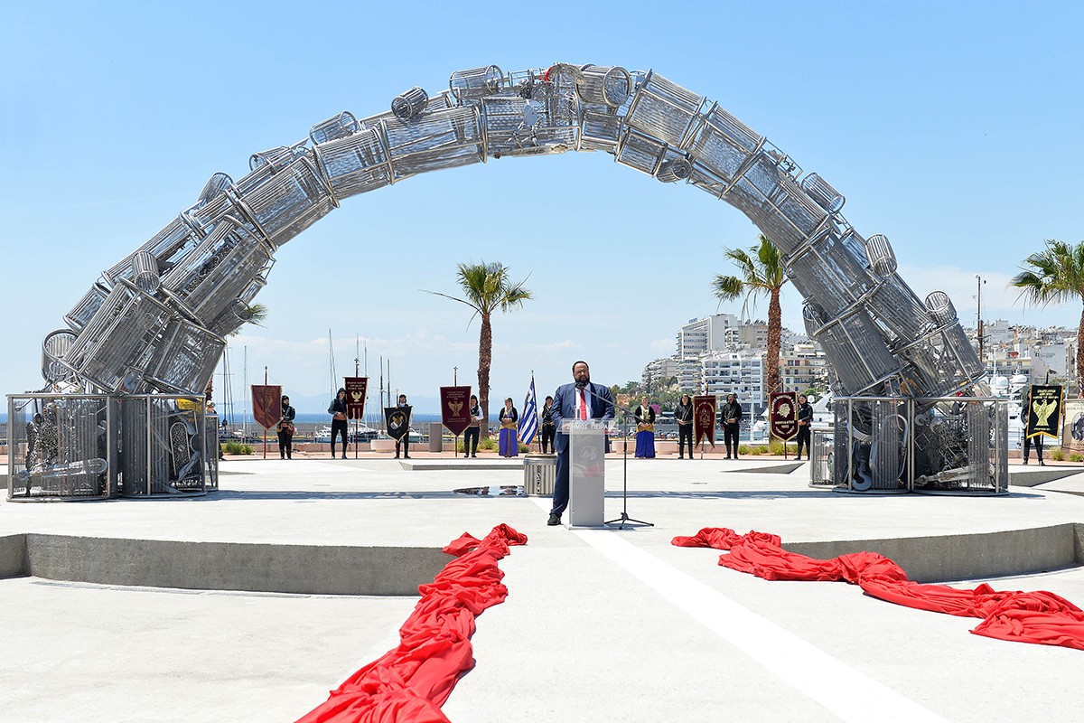 Monument to the Genocide of the Greeks of Pontus Unveiled in Piraeus by ...